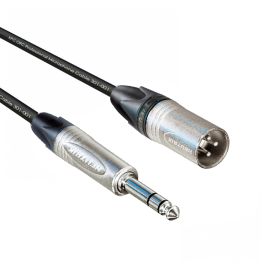 Neutrik Jack 6.35mm 1/4 to XLR male XLRM plug connector with evolution ...